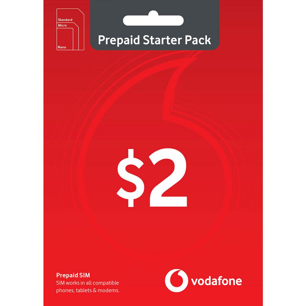 Bulk of 10 Vodafone $2 Prepaid Eco-SIM – Oz Phone World