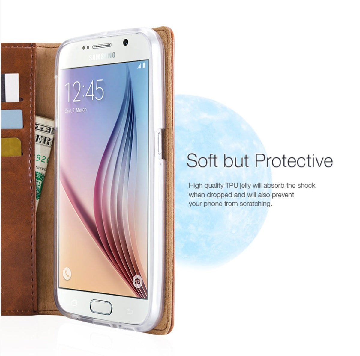 iPhone Mercury Goospery Bluemoon Flip Stand Case Silicone Gel Cover ...